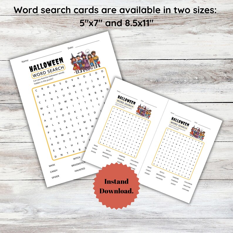 Halloween Word Search Puzzle Printable | Fun Educational Game ...