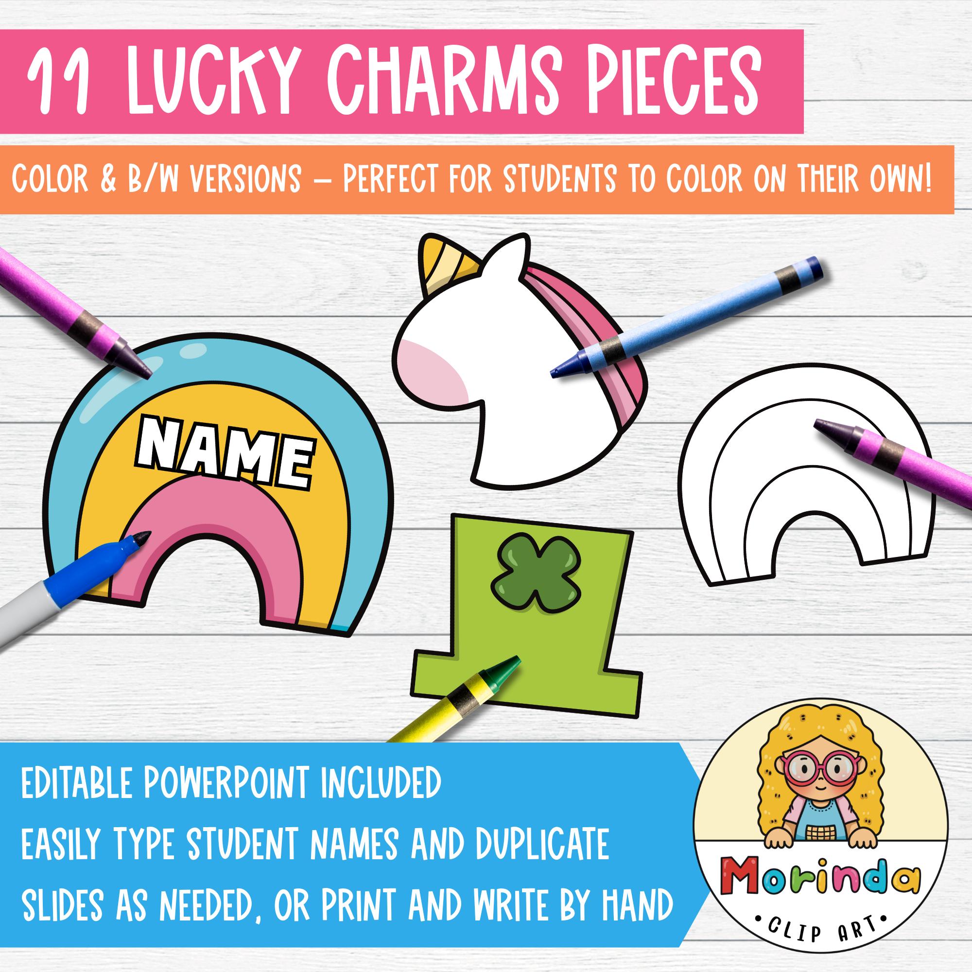 Lucky Charms Bulletin Board Printable, St. Patrick's Day, March ...