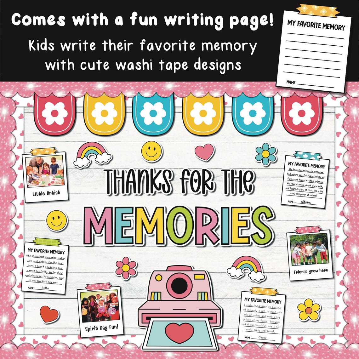 End of Year Bulletin Board Printable | Thanks for the Memories ...