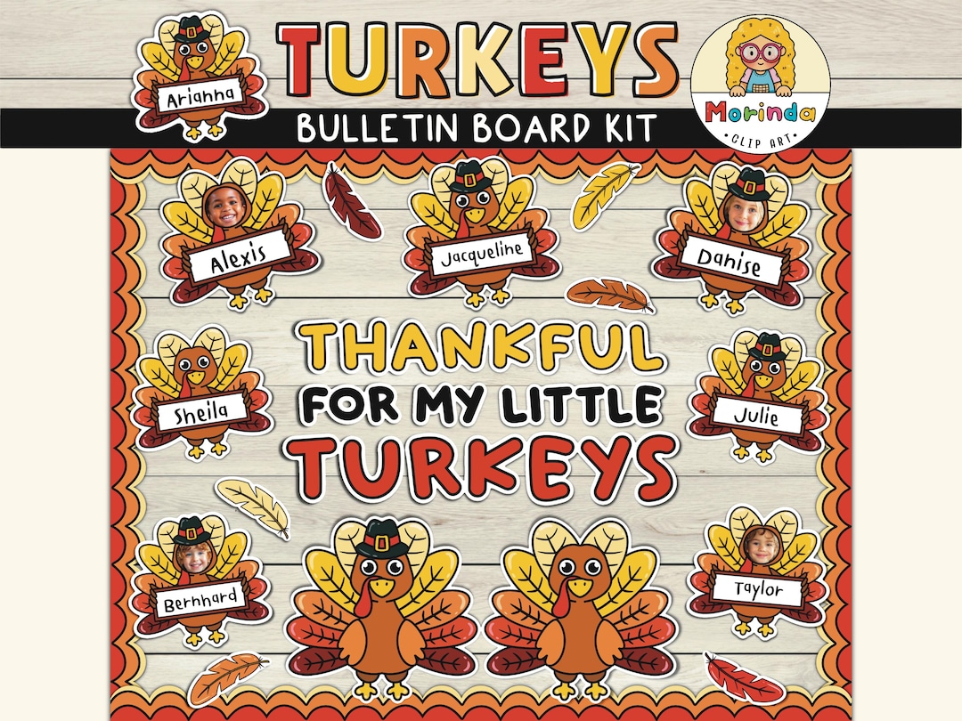 Thanksgiving Bulletin Board Printable | Turkeys Bulletin Board ...
