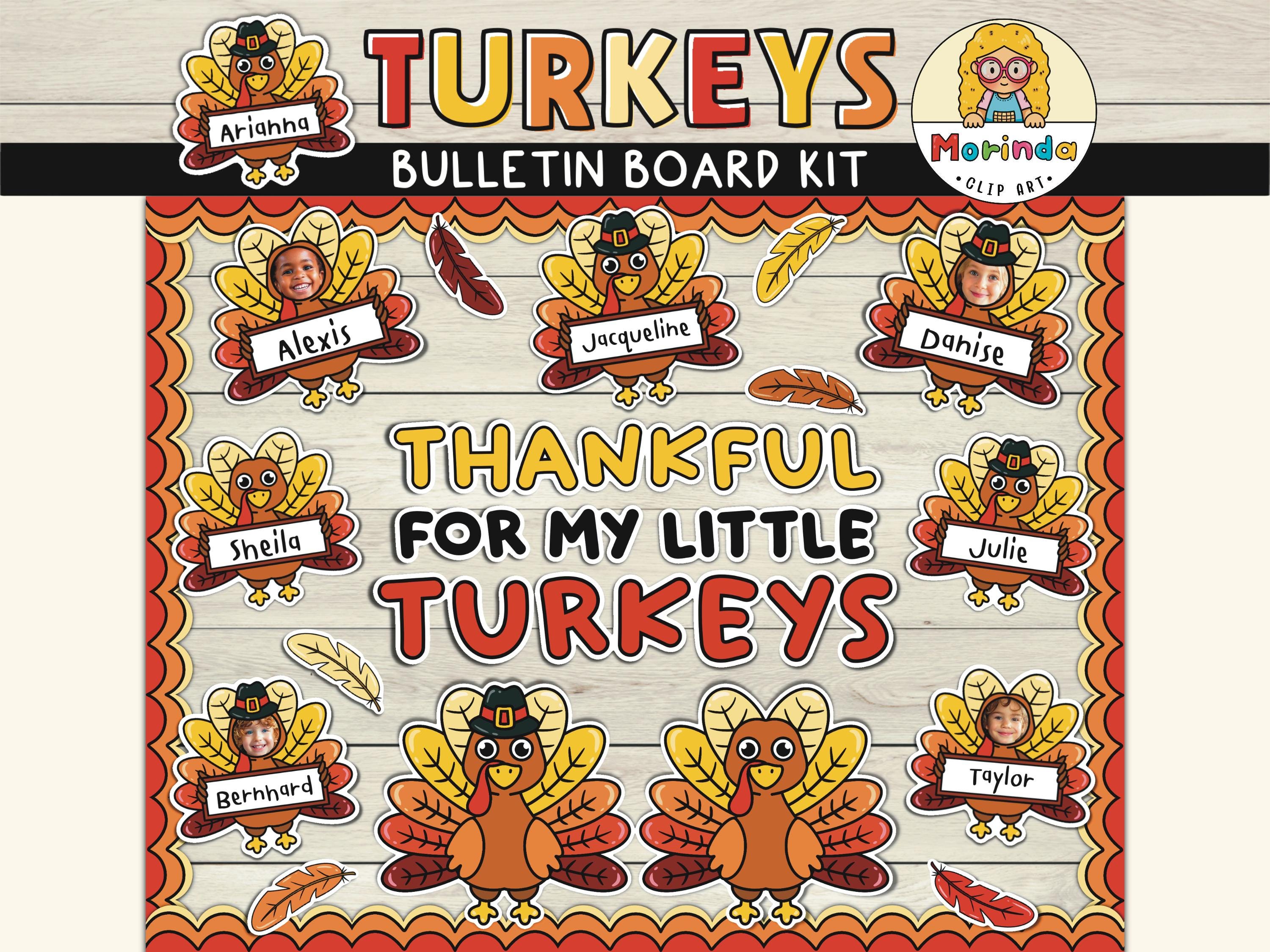 Thanksgiving Bulletin Board Printable | Turkeys Bulletin Board ...