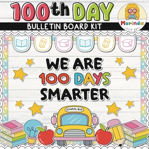 100th Day of School Bulletin Board Kit Printable | We Are 100 Days ...