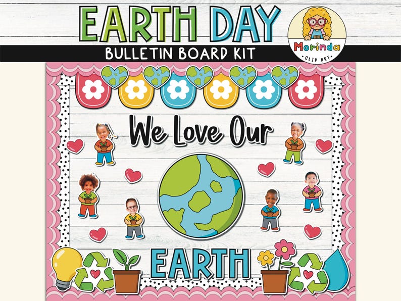 Earth Day Bulletin Board Printable | Spring Bulletin Board | Plant ...