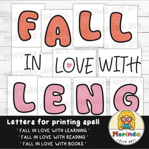 Fall Bulletin Board Printable | Fall in Love With Learning | Door ...