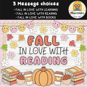 Fall Bulletin Board Printable | Fall in Love With Learning | Door ...