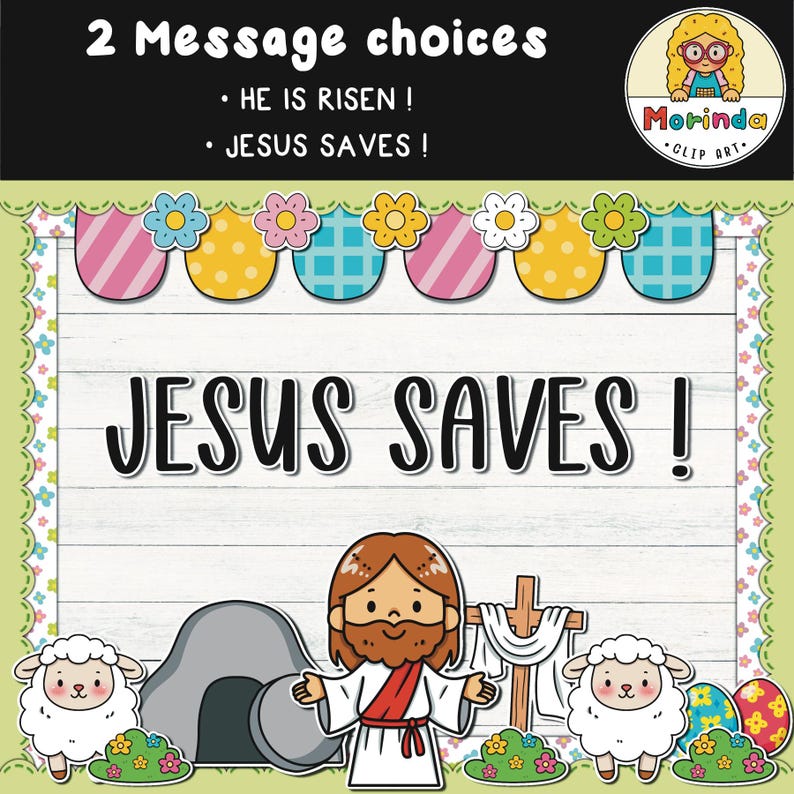 Resurrection Bulletin Board Printable | Easter | He is Risen | Jesus ...