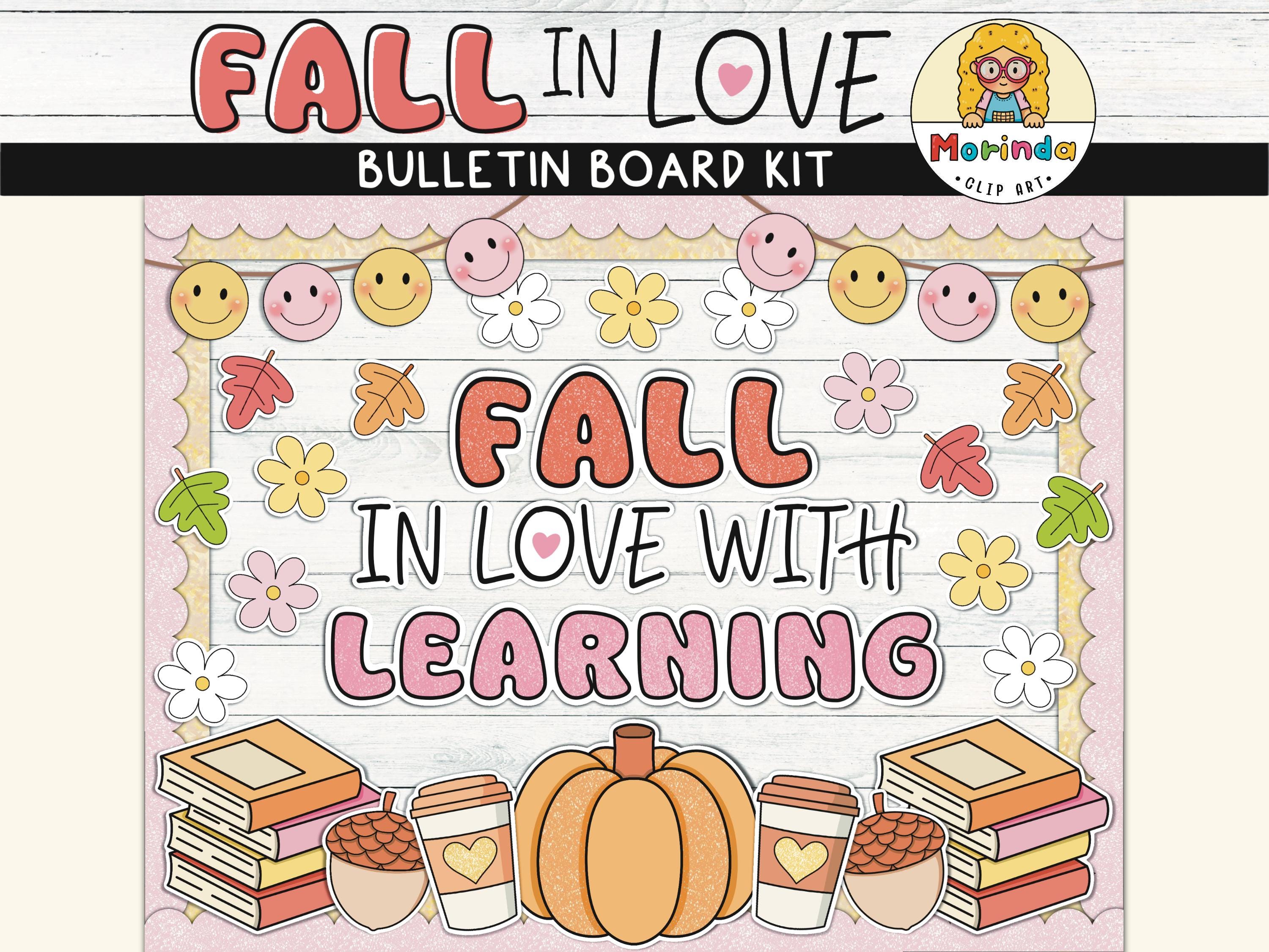 Fall Bulletin Board Printable | Fall in Love With Learning | Door ...