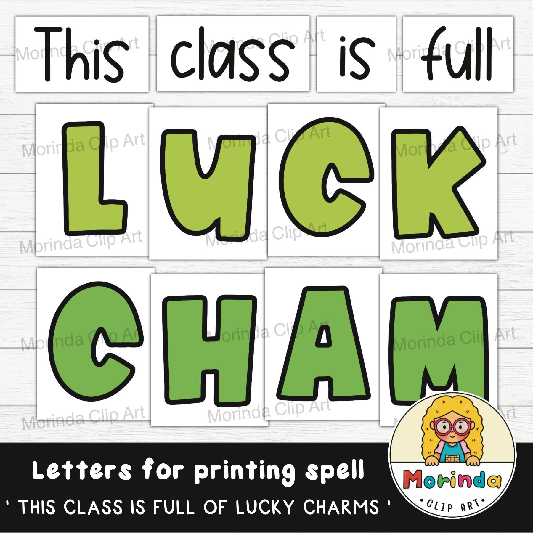 Lucky Charms Bulletin Board Printable, St. Patrick's Day, March ...