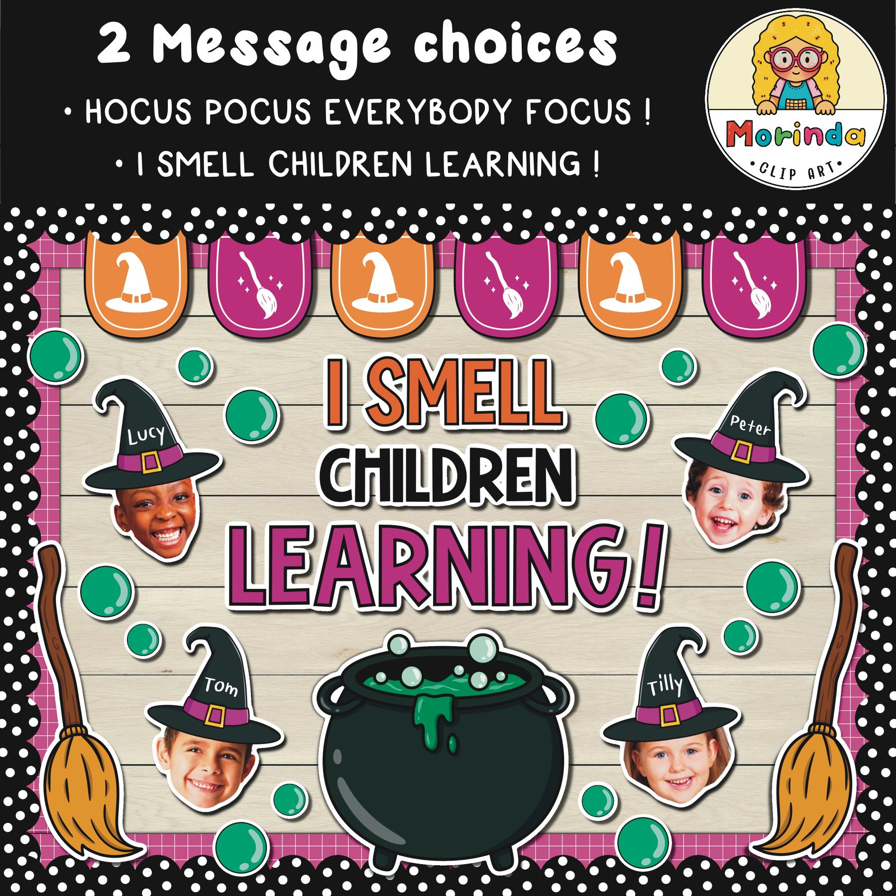 Halloween Witch Bulletin Board Printable | Hocus Pocus | I Smell ...