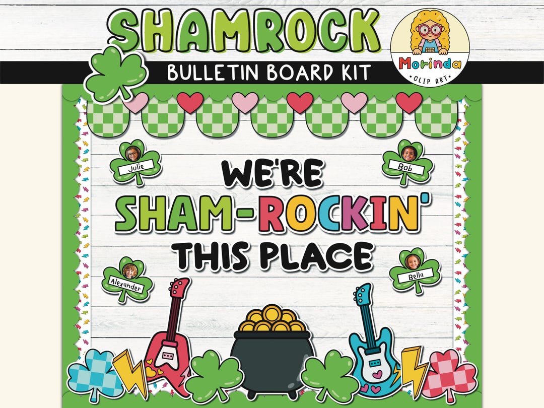Shamrock Bulletin Board Printable | St. Patrick's Day Bulletin Board ...