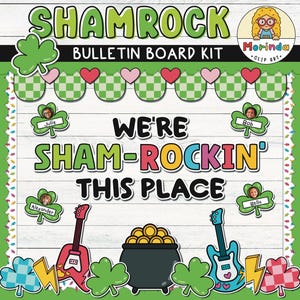 Shamrock Bulletin Board Printable | St. Patrick's Day Bulletin Board ...