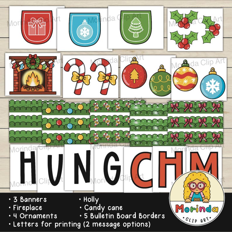 Winter Bulletin Board Printable | Christmas Stocking | Chimney ...