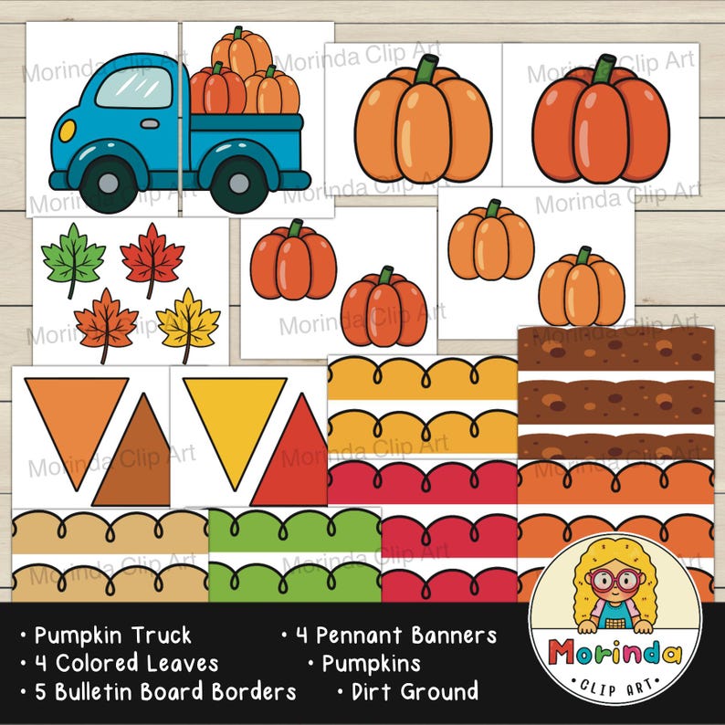 Pumpkin Patch Bulletin Board Printable | Pumpkin Truck | Fall Autumn ...