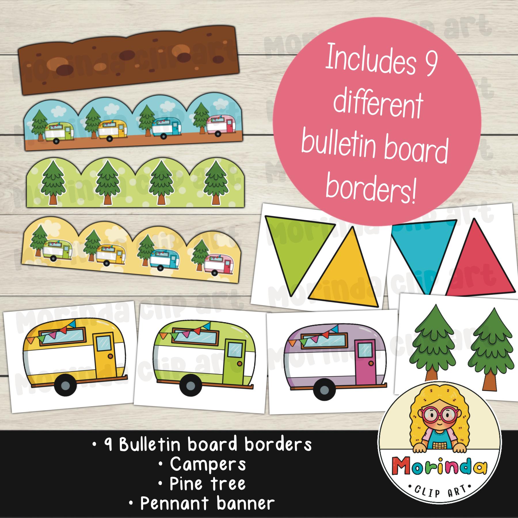 Campers Bulletin Board Printable | Camping Adventure | Summer ...