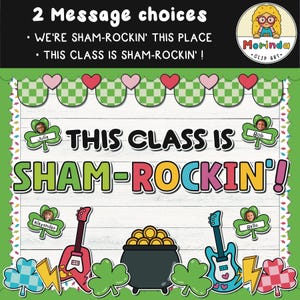 Shamrock Bulletin Board Printable | St. Patrick's Day Bulletin Board ...