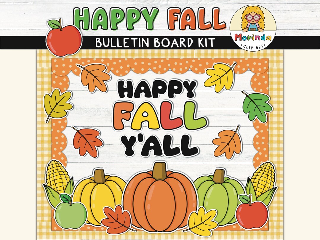 Fall Bulletin Board Printable | Harvest Bulletin Board | Pumpkin | Door ...