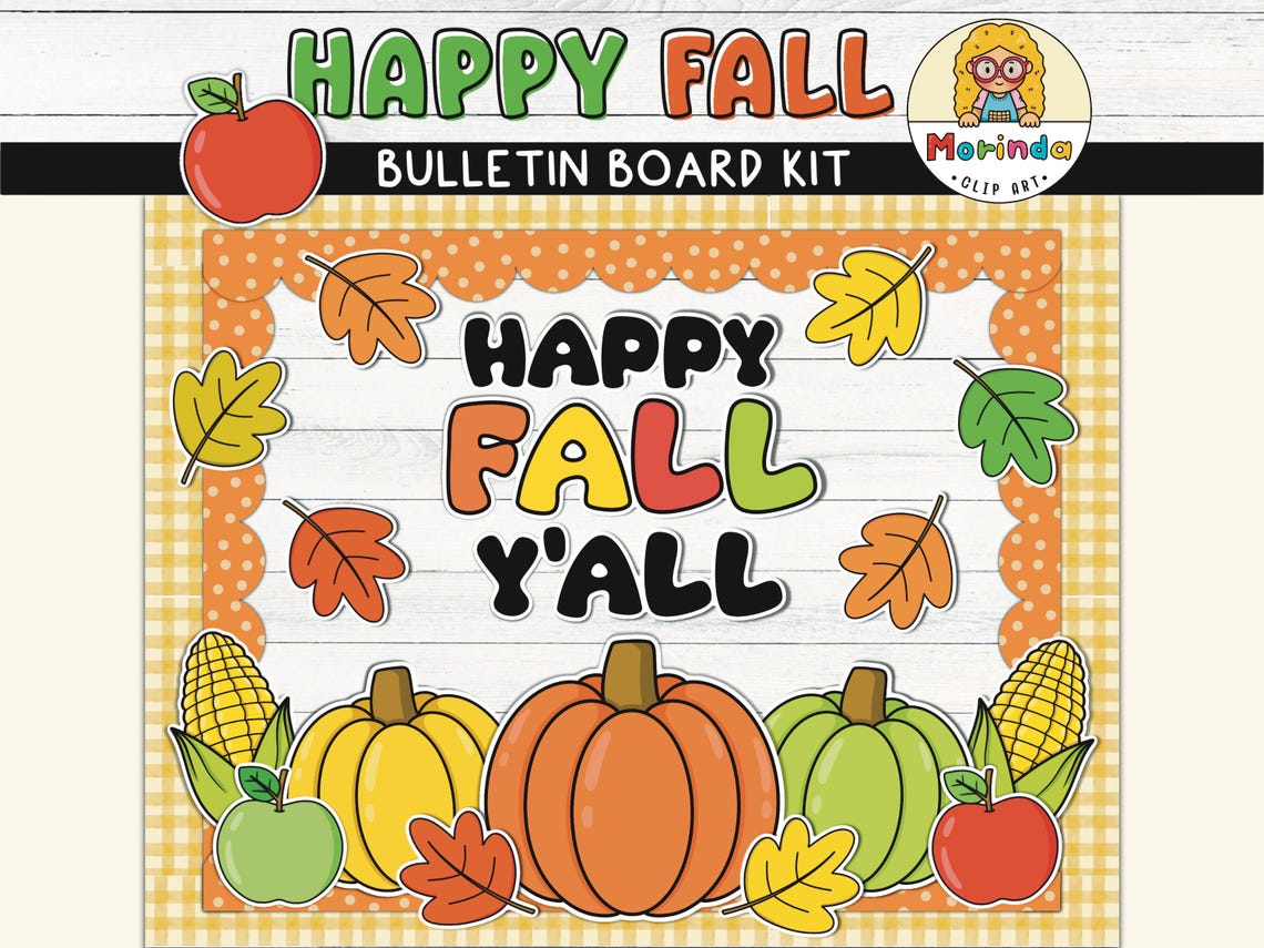 Fall Bulletin Board Printable | Harvest Bulletin Board | Pumpkin | Door ...