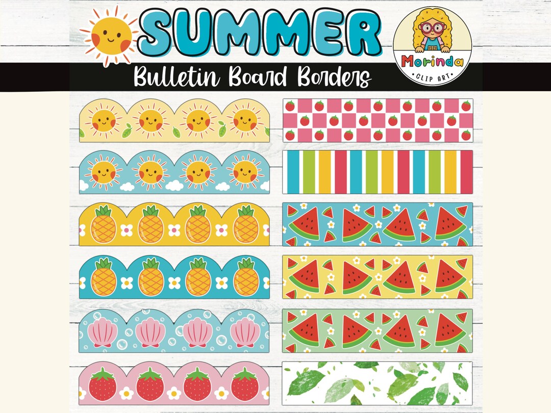 Summer Bulletin Board Borders Printable | Ocean Theme | Beach ...