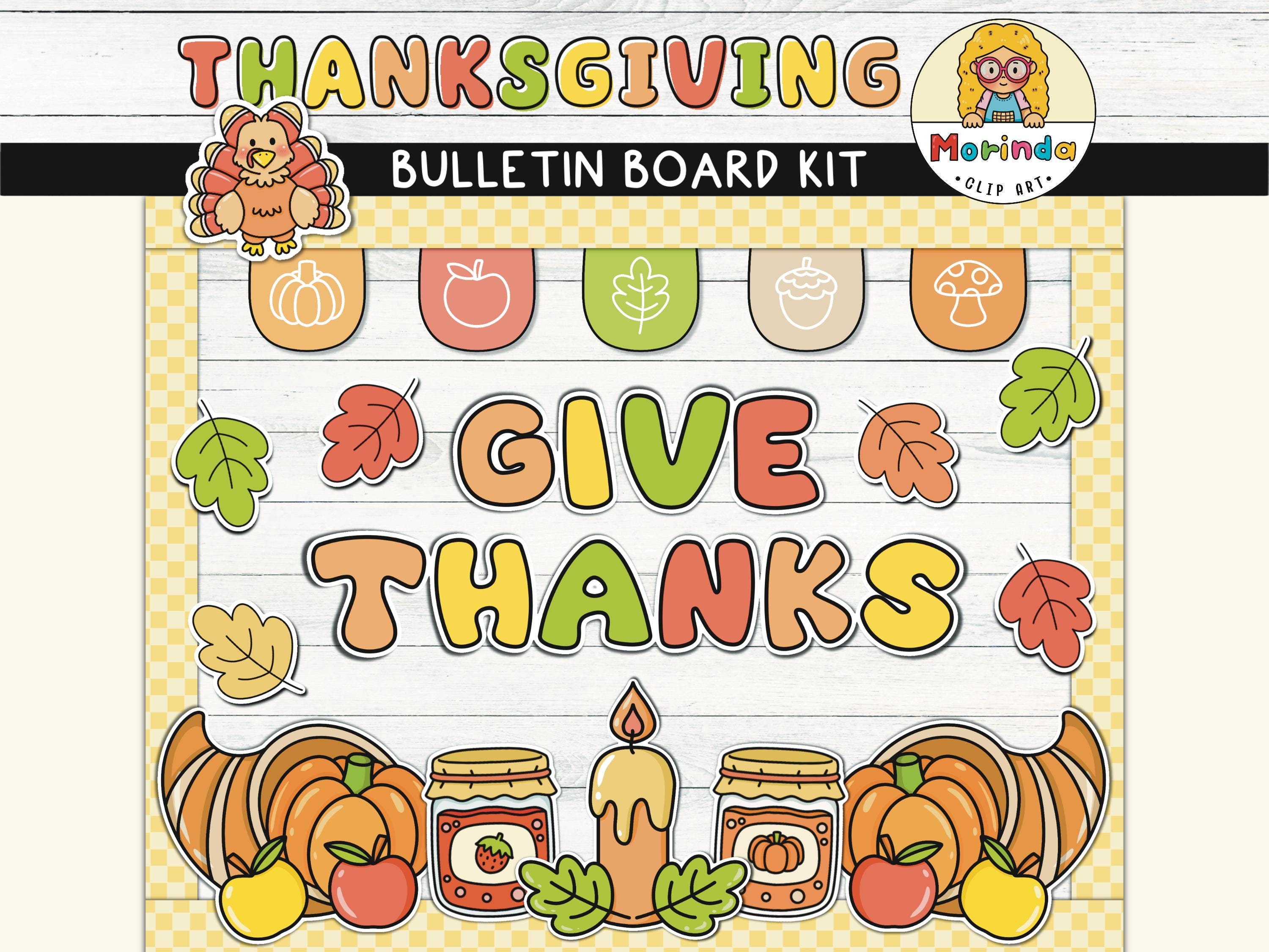 Thanksgiving Bulletin Board Printable | Fall | Classroom Door Decor ...