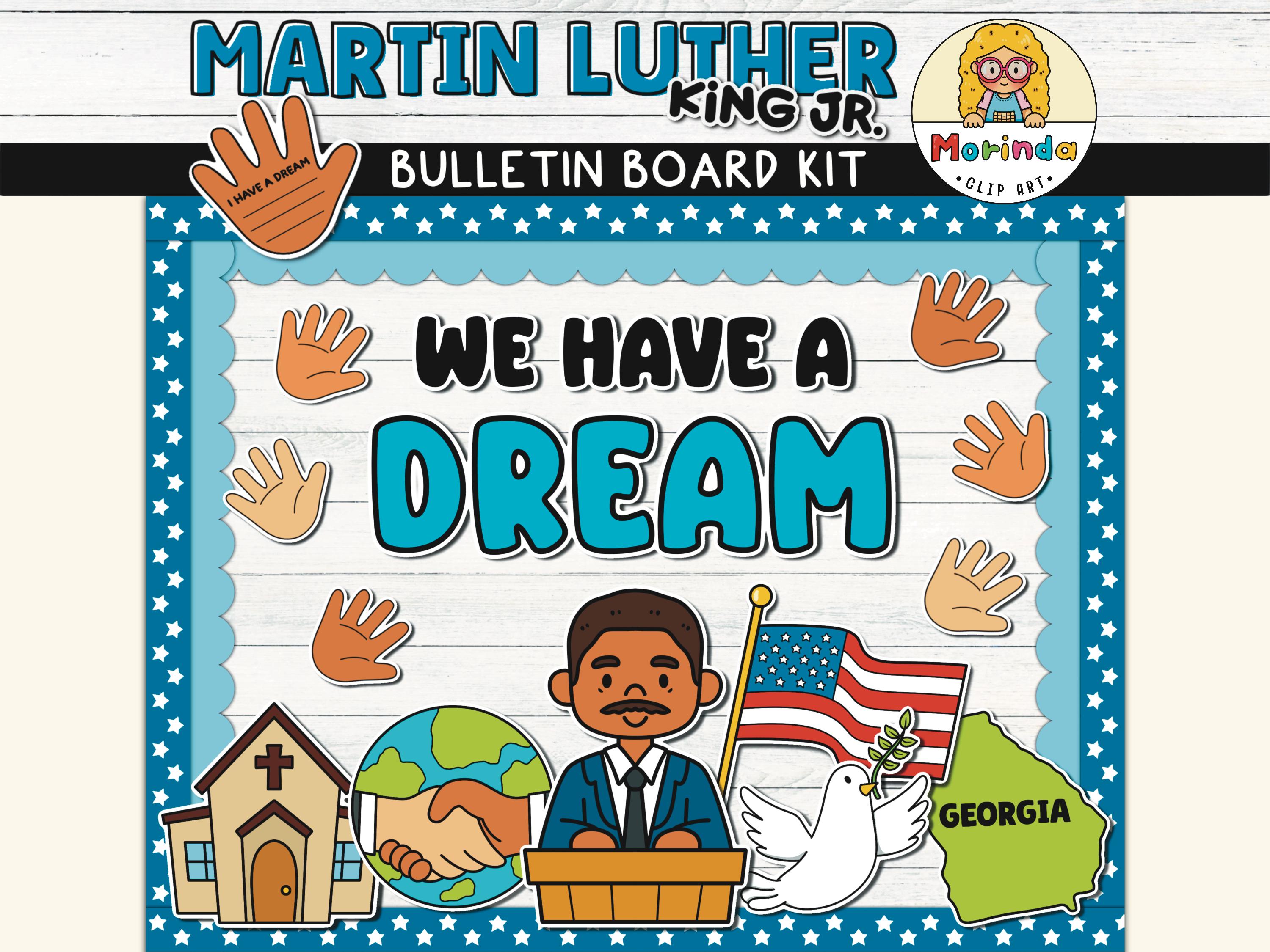 Martin Luther King Jr. Day Bulletin Board | Black History Month | MLK ...