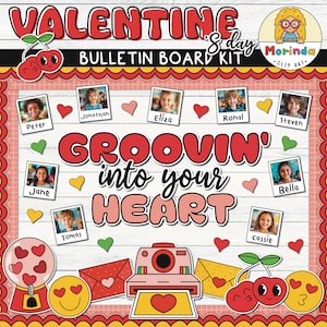 Retro Valentine's Day Bulletin Board Printable | Groovin' Into Your ...