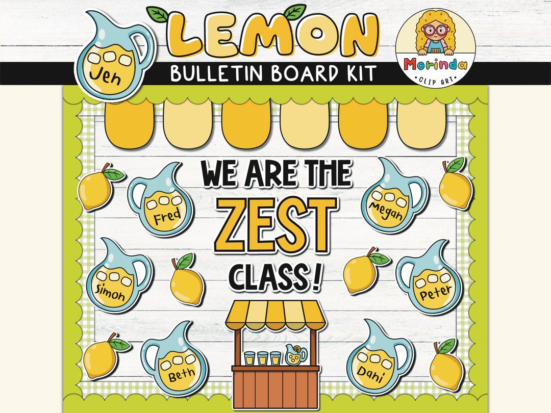Lemon Bulletin Board Printable | Summer Bulletin Board | Back to School ...