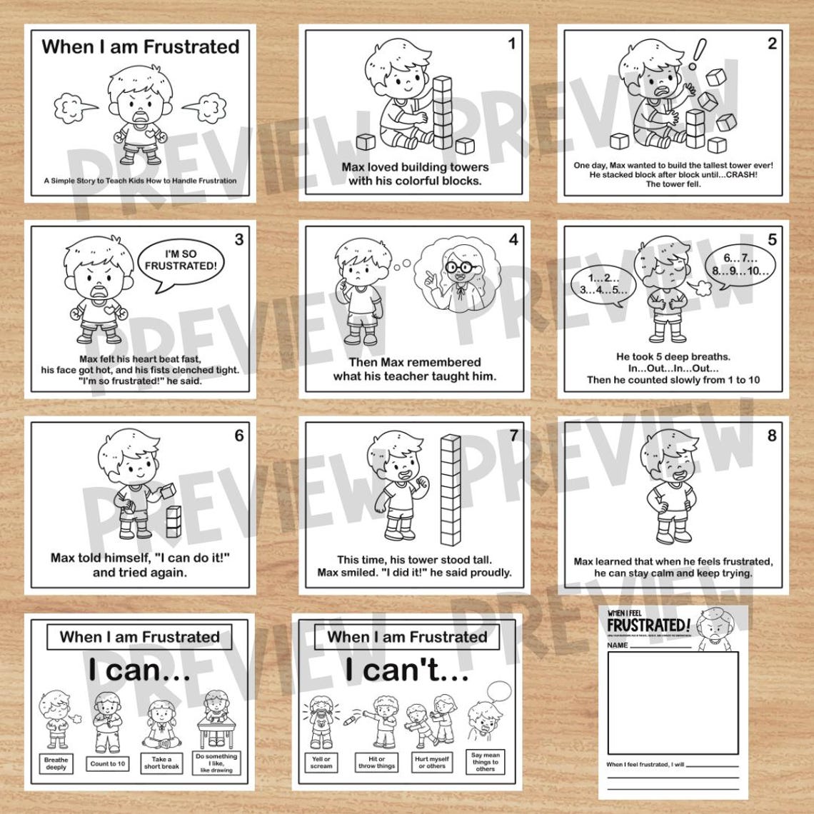 Social Story: When I Am Frustrated Printable | Feelings & Calming ...