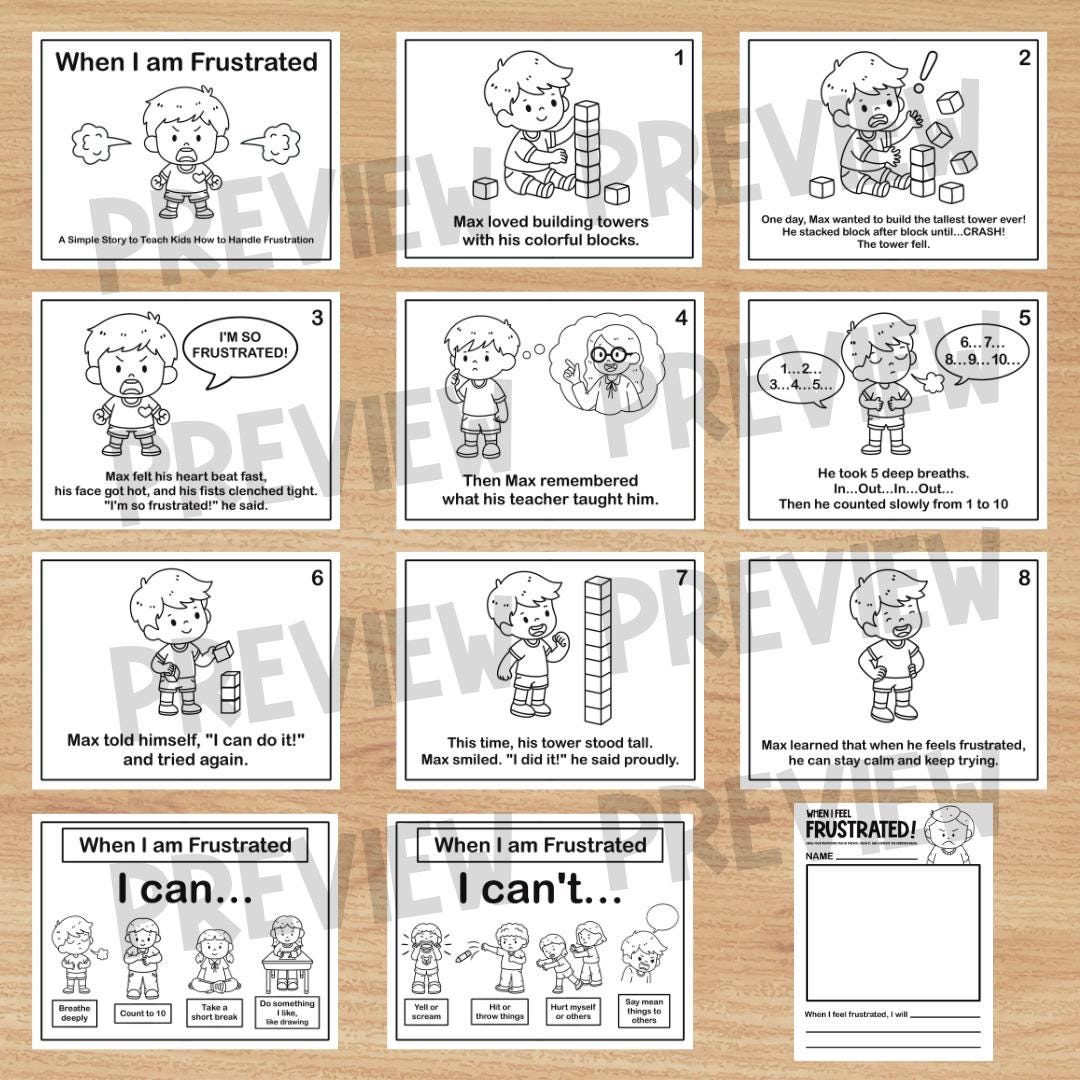 Social Story: When I Am Frustrated Printable | Feelings & Calming ...