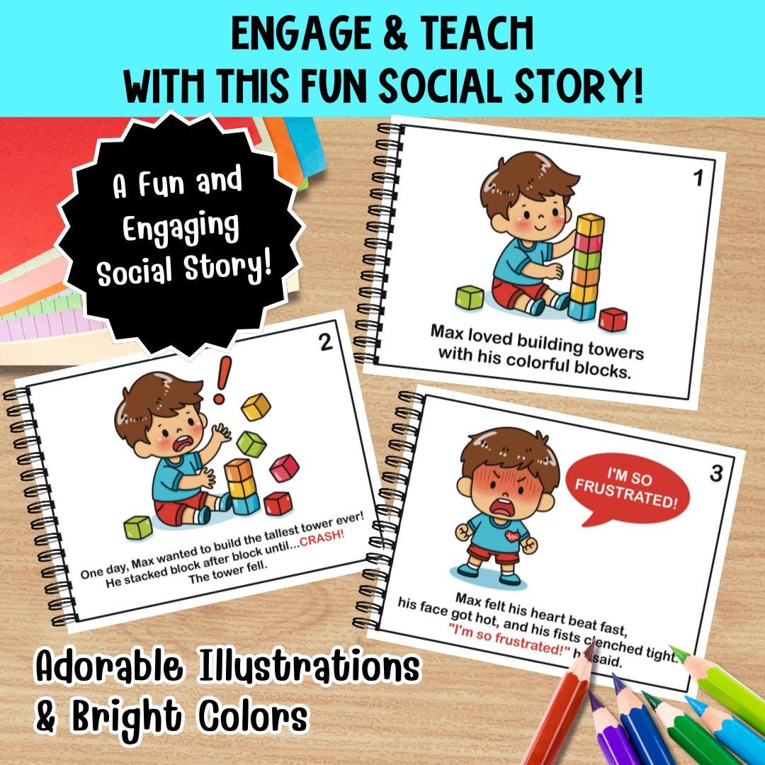 Social Story: When I Am Frustrated Printable | Feelings & Calming ...