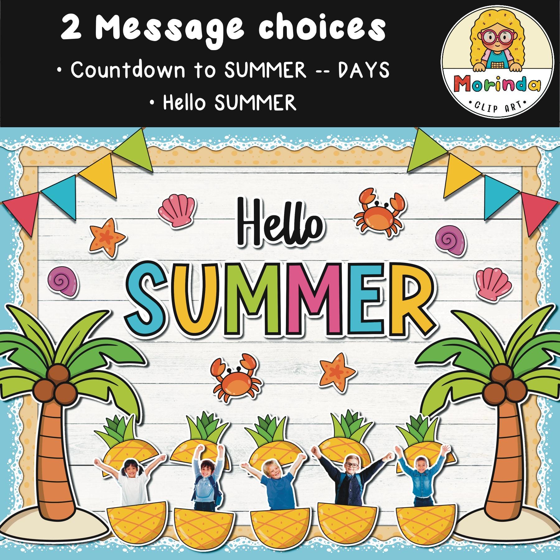 End of Year Countdown Bulletin Board Printable | Hello Summer Bulletin ...