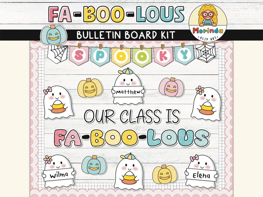 Halloween Bulletin Board Printable | Fall Bulletin Board | Fa-boo-lous ...