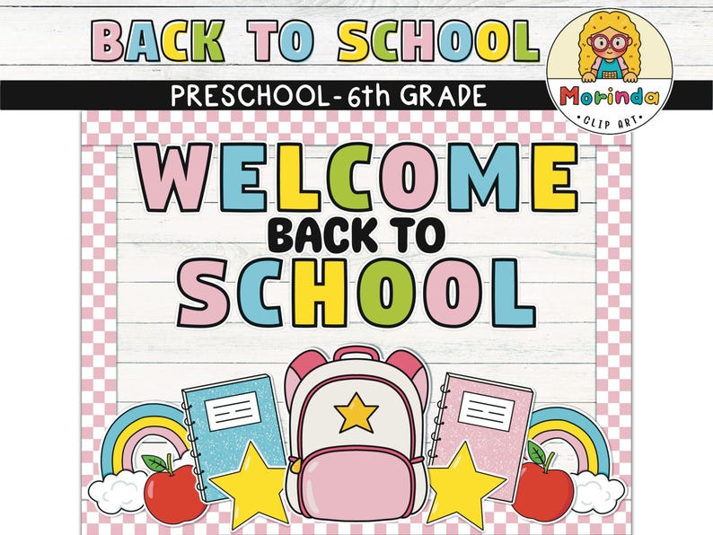 Welcome Back to School Bulletin Board Printable |preschool-6th Grade ...