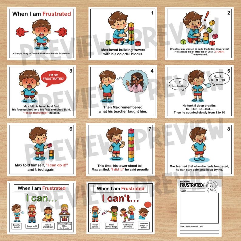 Social Story: When I Am Frustrated Printable | Feelings & Calming ...