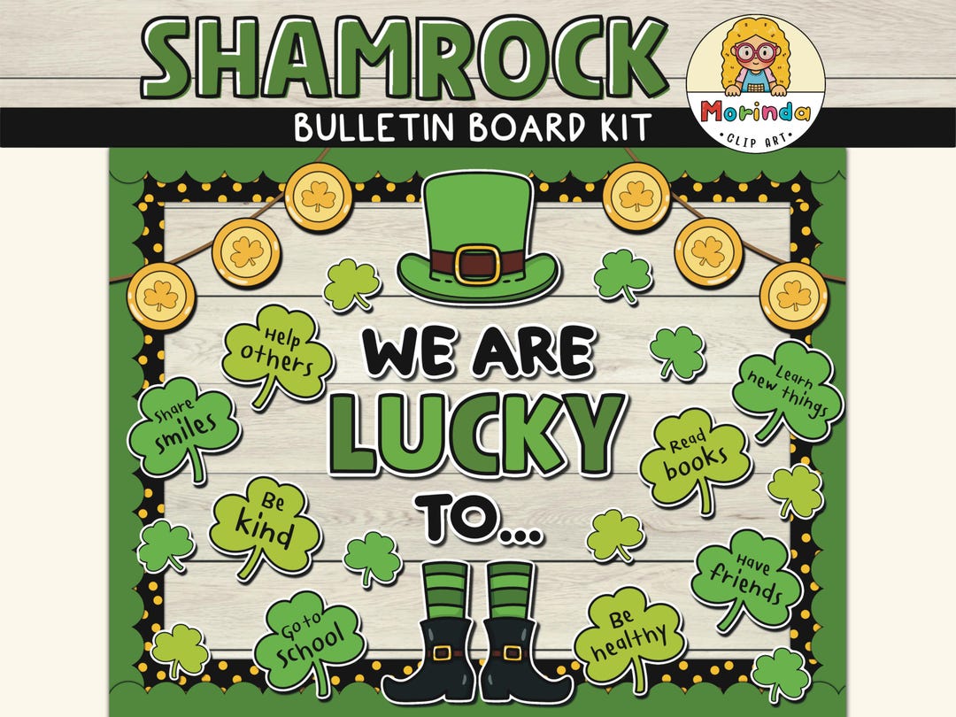 Shamrock Bulletin Board Printable | Leprechaun | Lucky Charms | Writing ...