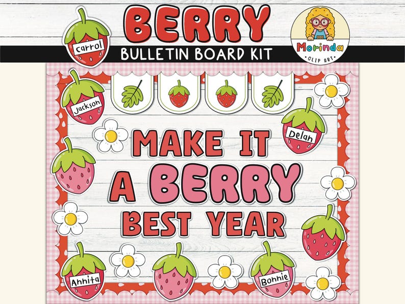 Back to School Bulletin Board Printable | Berry Best Year Bulletin ...