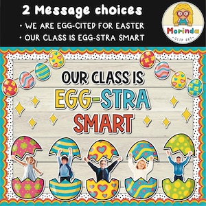 Easter Egg Bulletin Board Printable | Egg-cited | April | Spring ...