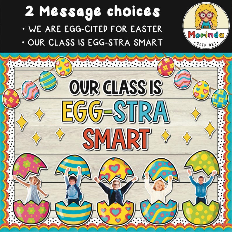 Easter Egg Bulletin Board Printable | Egg-cited | April | Spring ...