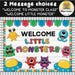 Welcome Back to School Bulletin Board Printable | Monster Bulletin ...