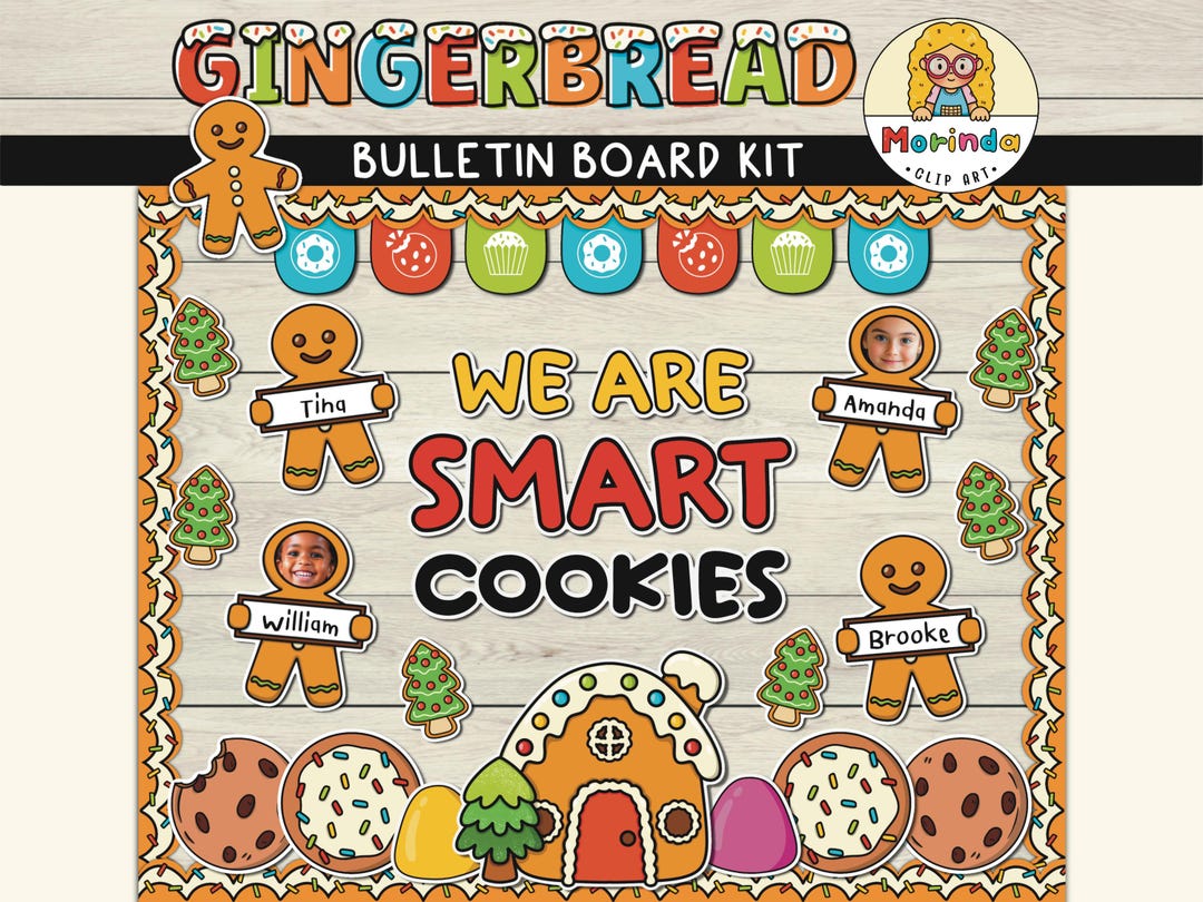 Gingerbread Bulletin Board Printable | Smart Cookies Bulletin Board ...