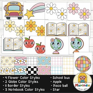 Groovy Back to School Bulletin Board Kit Preschool-6th Grade Door Decor ...