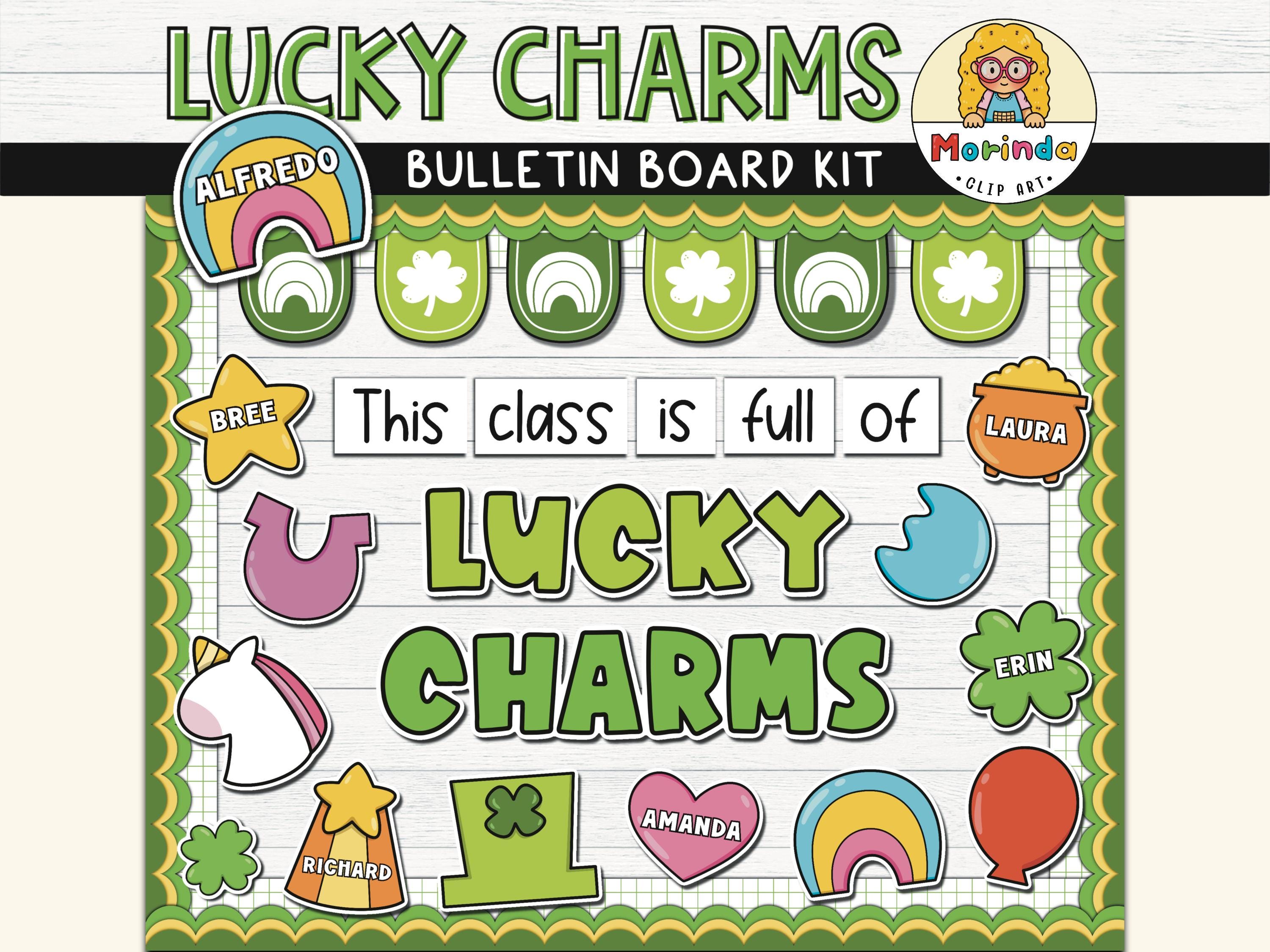 Lucky Charms Bulletin Board Printable, St. Patrick's Day, March ...