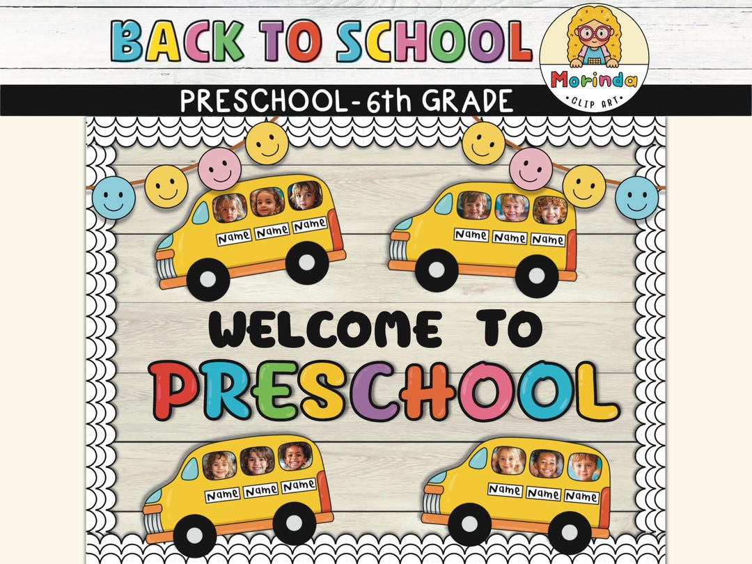 School Bus Bulletin Board Printable | Welcome Back to School ...