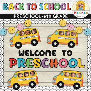 Welcome Back to School Bulletin Board Printable | Preschool-6th Grade ...