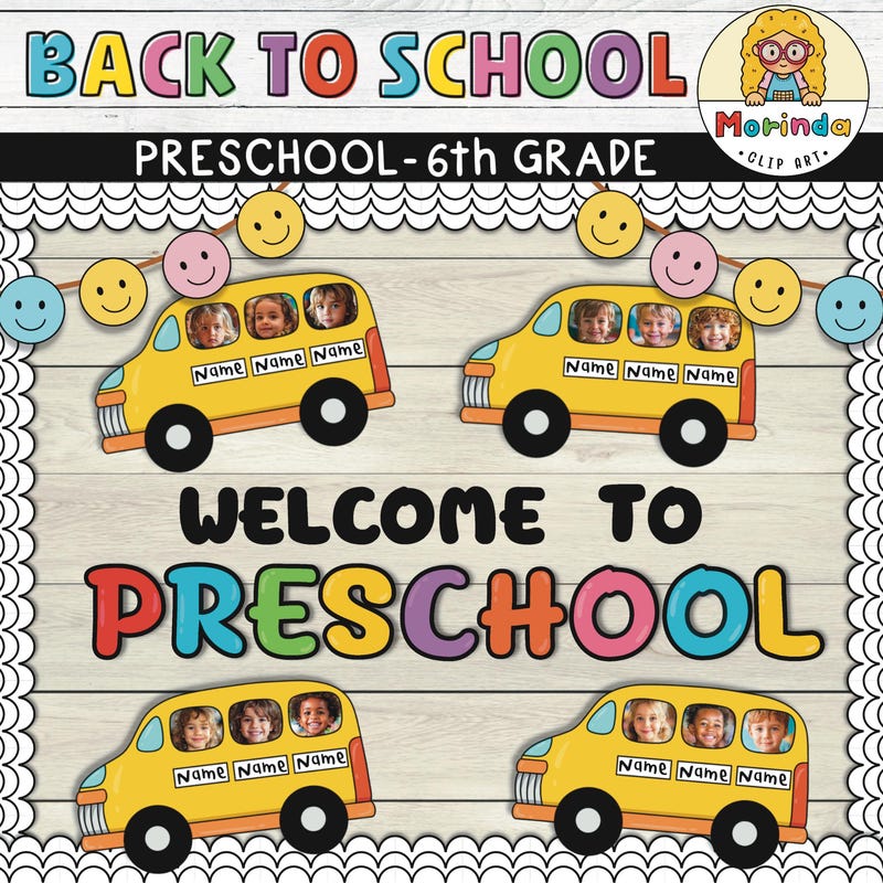 School Bus Bulletin Board - Etsy