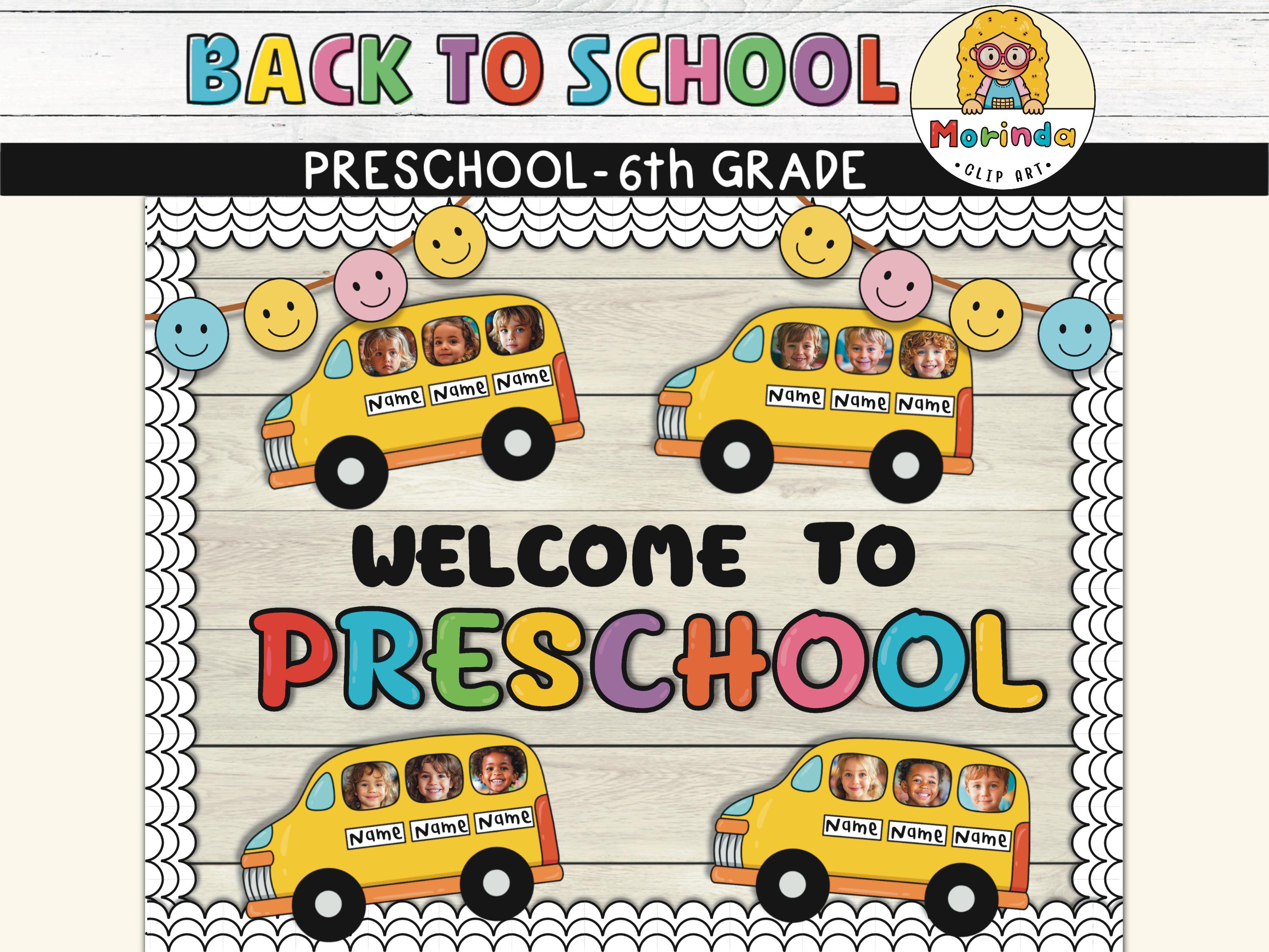 Welcome Back to School Bulletin Board Printable Preschool-6th Grade ...