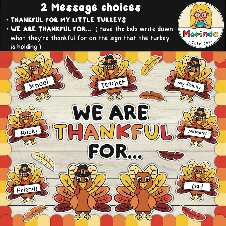 Thanksgiving Bulletin Board Printable | Turkeys Bulletin Board ...