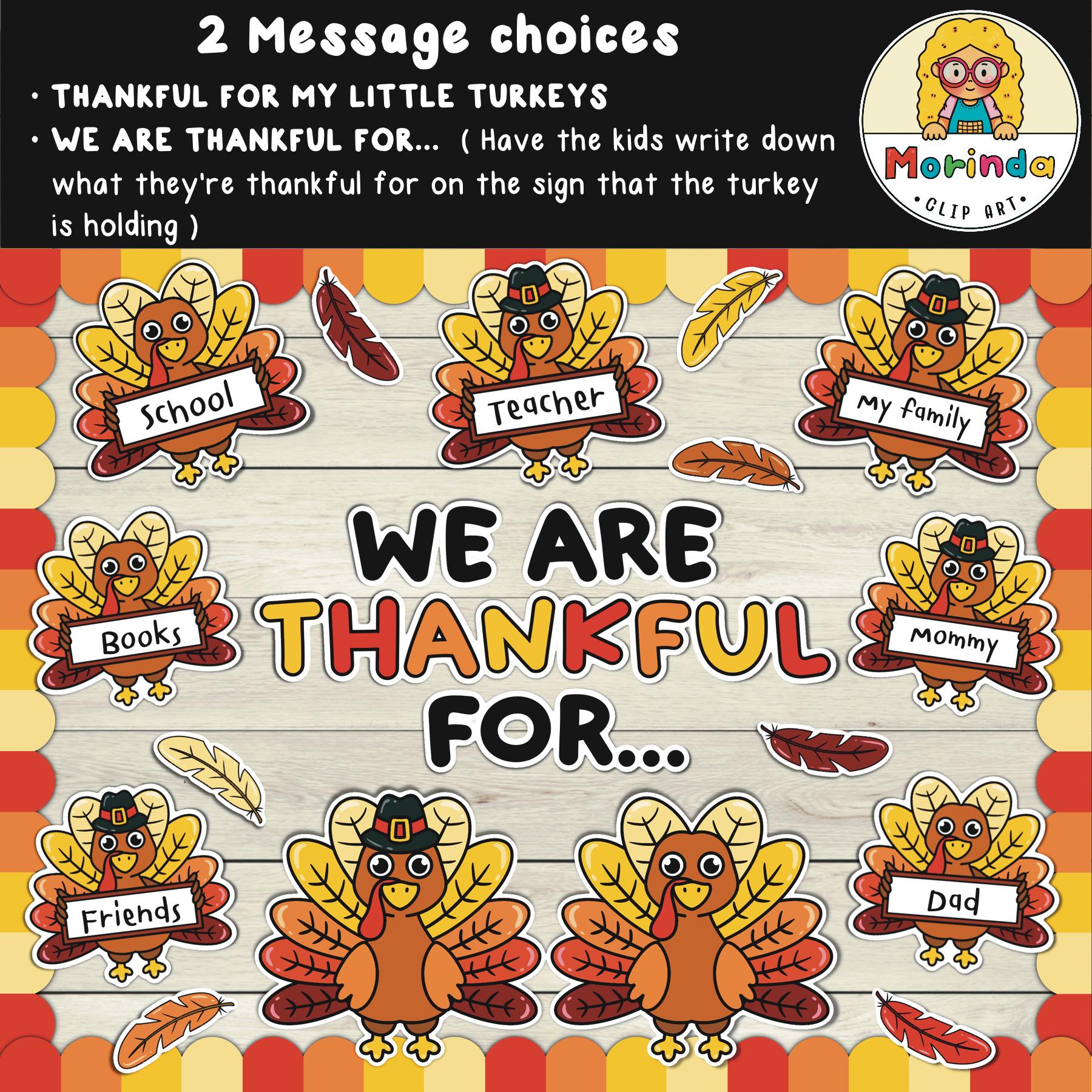 Thanksgiving Bulletin Board Printable | Turkeys Bulletin Board ...