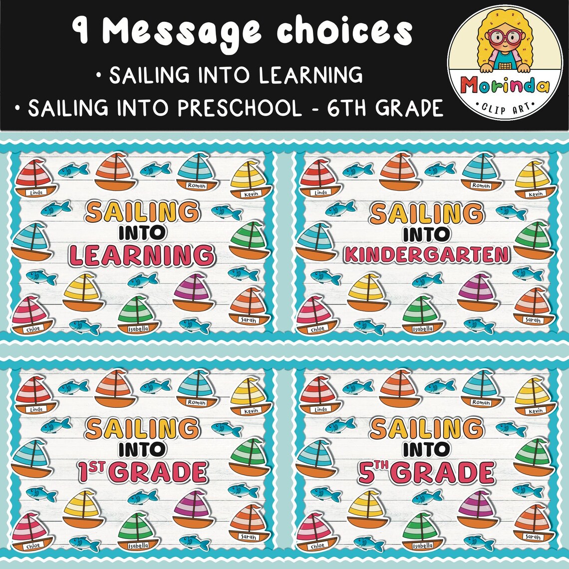Welcome Back to School Bulletin Board Printable Preschool-6th Grade ...