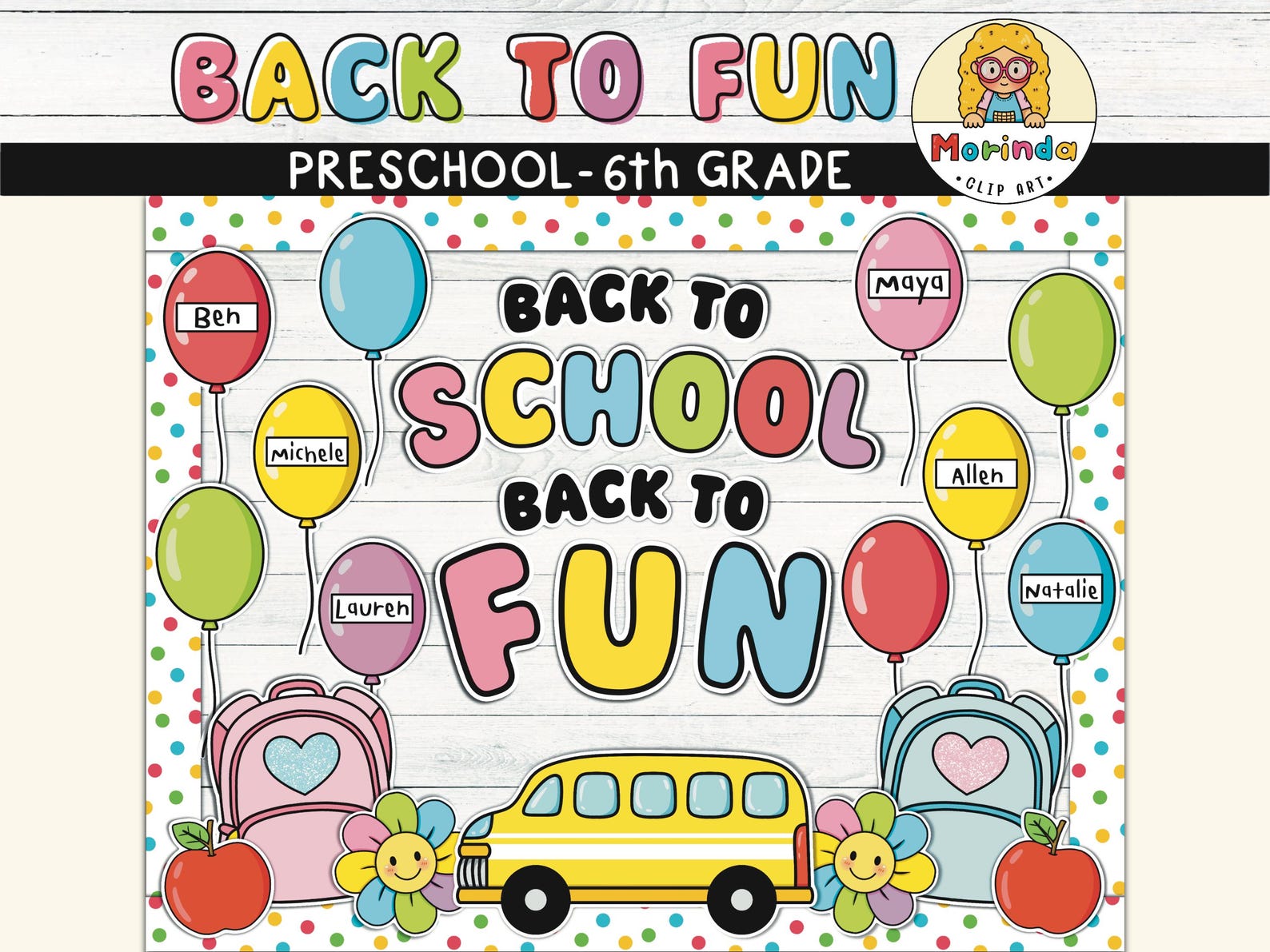 Welcome Back to School Bulletin Board Printable | Balloon Bulletin ...
