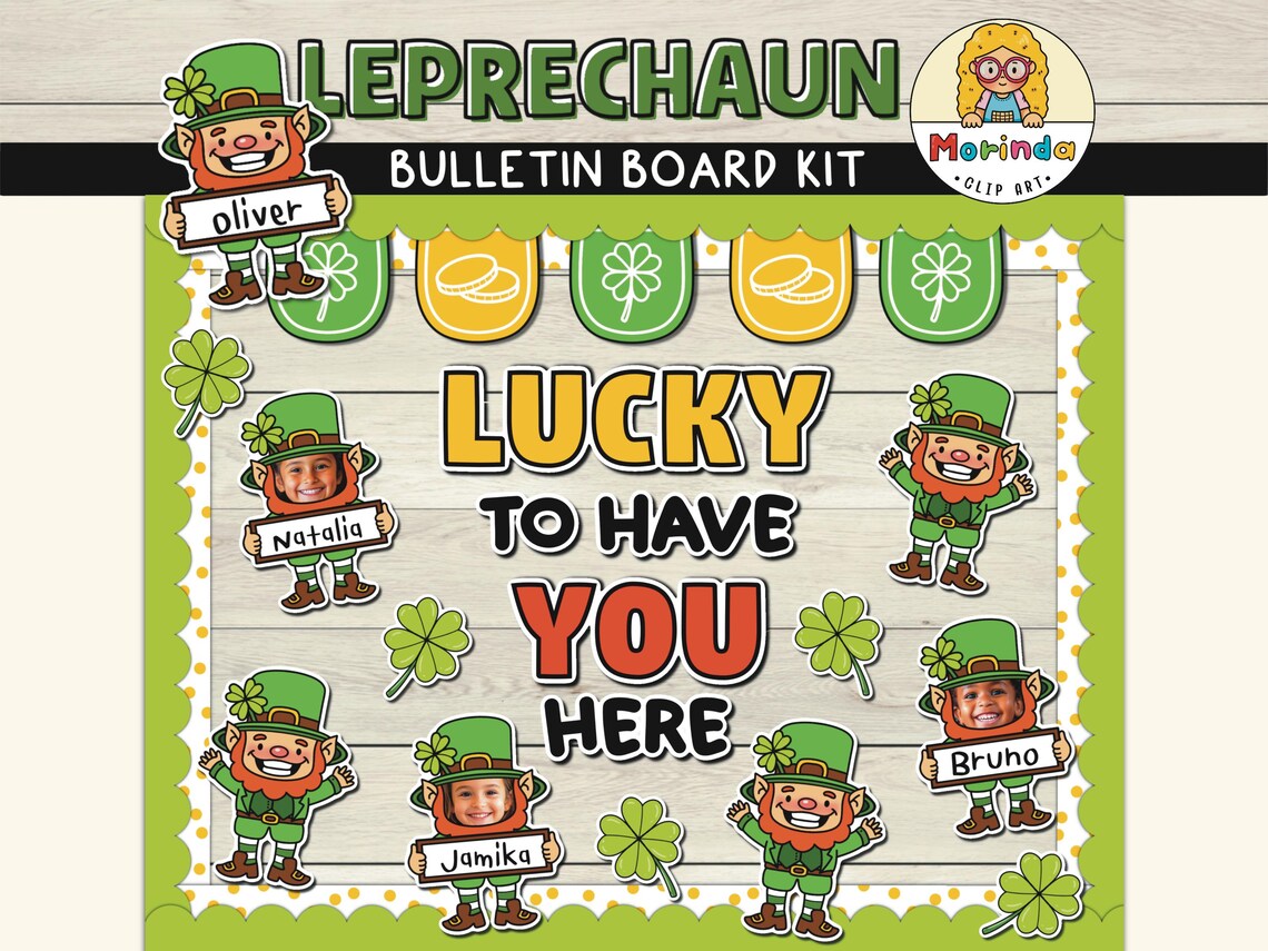 Leprechaun Bulletin Board Printable | St. Patrick's Day Bulletin Board ...